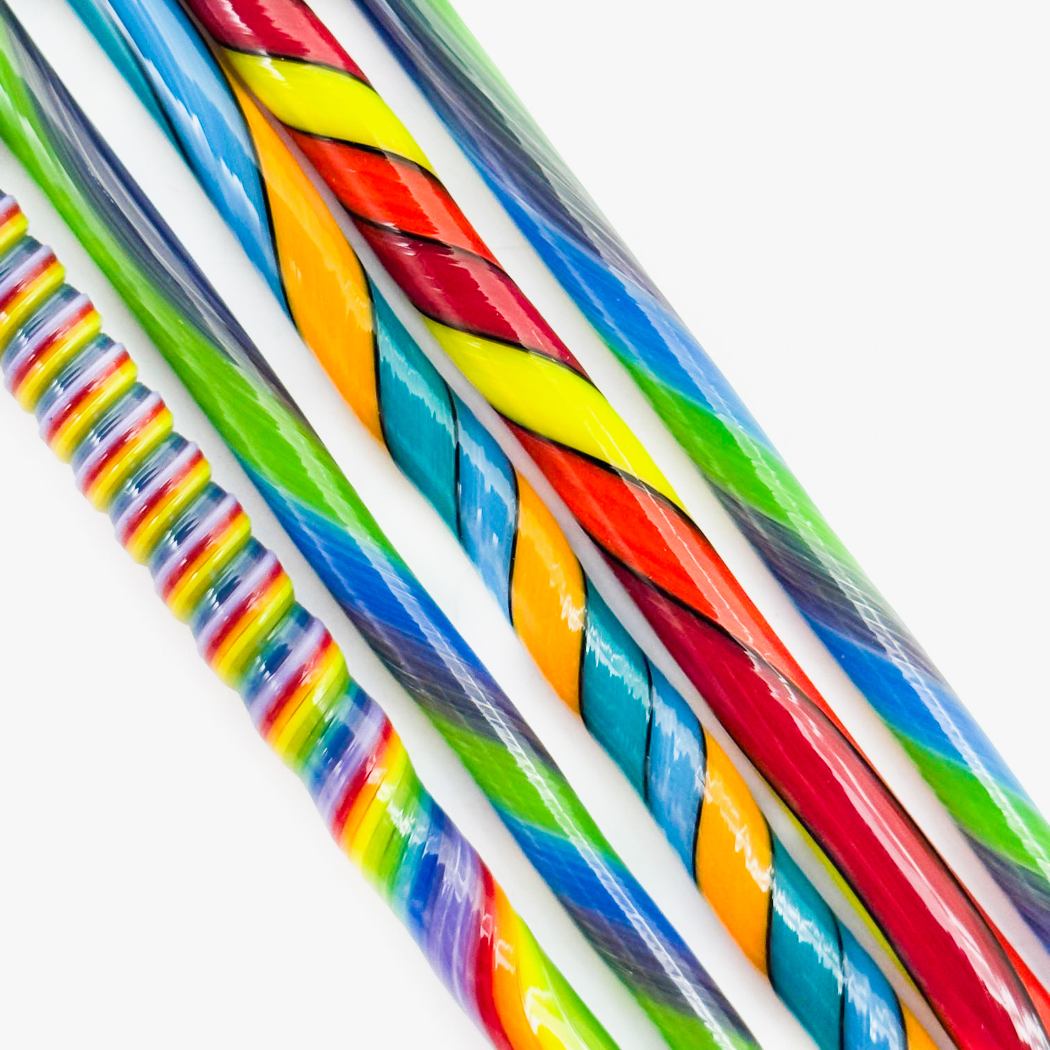 Cane - 5 Surprise Twisted Canes - 96COE | Buy Online | Tabitha's Glass ...
