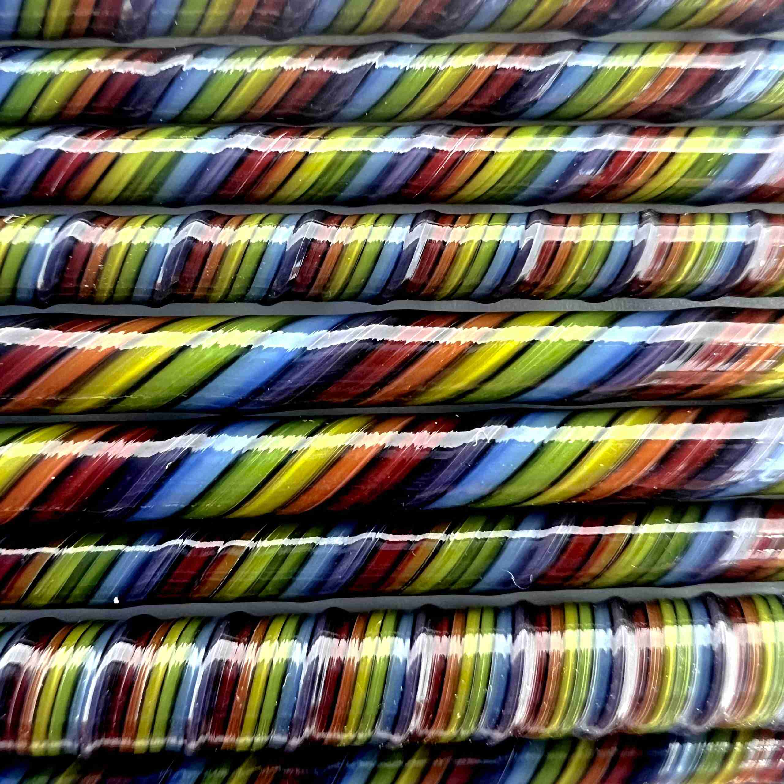 Twisted Glass Cane - Mini Rainbow - 90COE - 25g | Buy Online | Tabitha ...